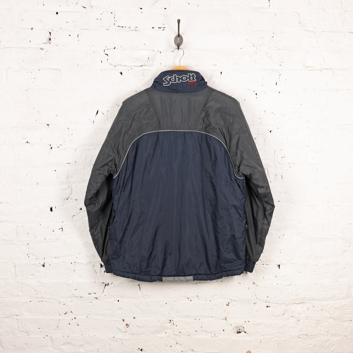 Schott NYC Fleece Lined Jacket - Blue - M – Headlock