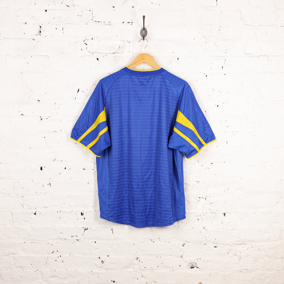 Leeds United 2001 Nike Away Football Shirt - Blue - L – Headlock