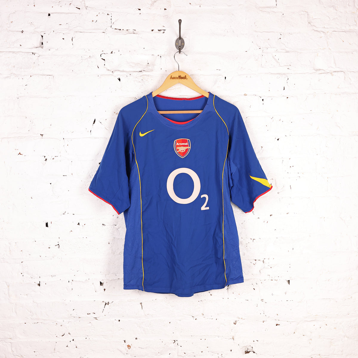 Arsenal FC 2005 Nike Third Kit Football Shirt - Blue - M – Headlock