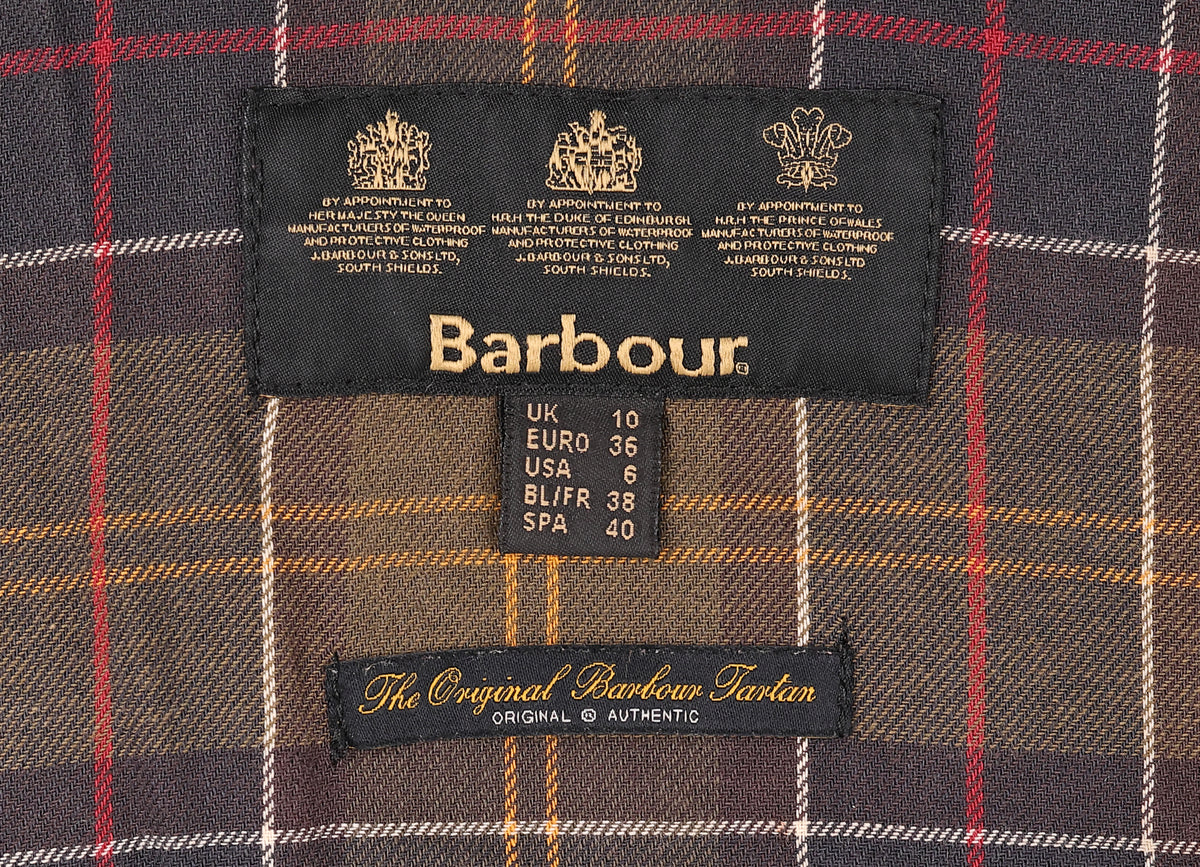 Women's Barbour Winter Seaham Hooded Wax Jacket - Green - Women's M ...