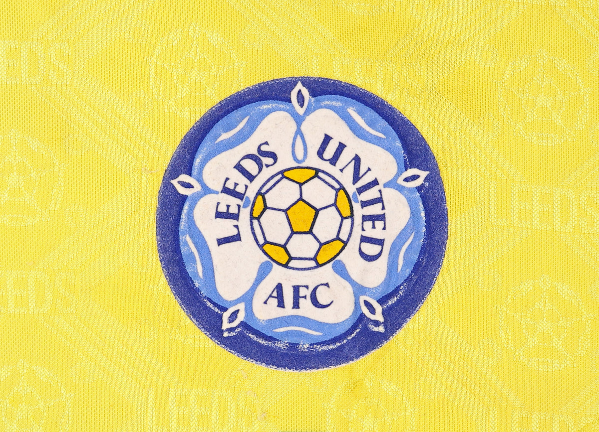 Leeds United 1993 Admiral Away Football Shirt - Yellow - L – Headlock