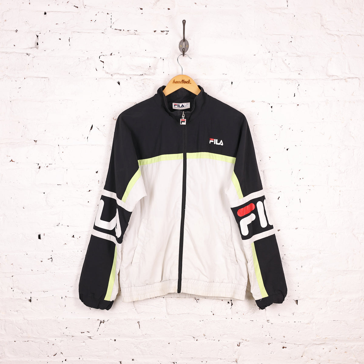 Fila Shell Tracksuit Top Jacket - White - S – Headlock