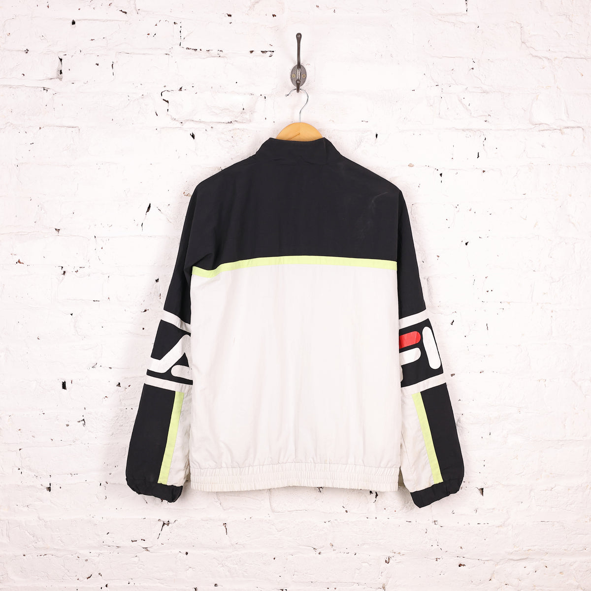 Fila Shell Tracksuit Top Jacket - White - S – Headlock