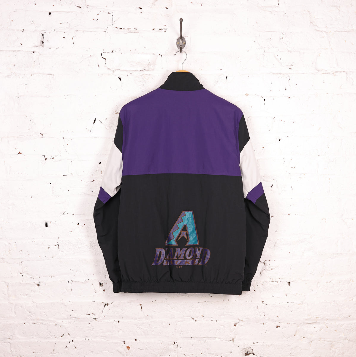 90s New Era Arizona Diamondbacks MLB Tracksuit Top Jacket - Black - L ...