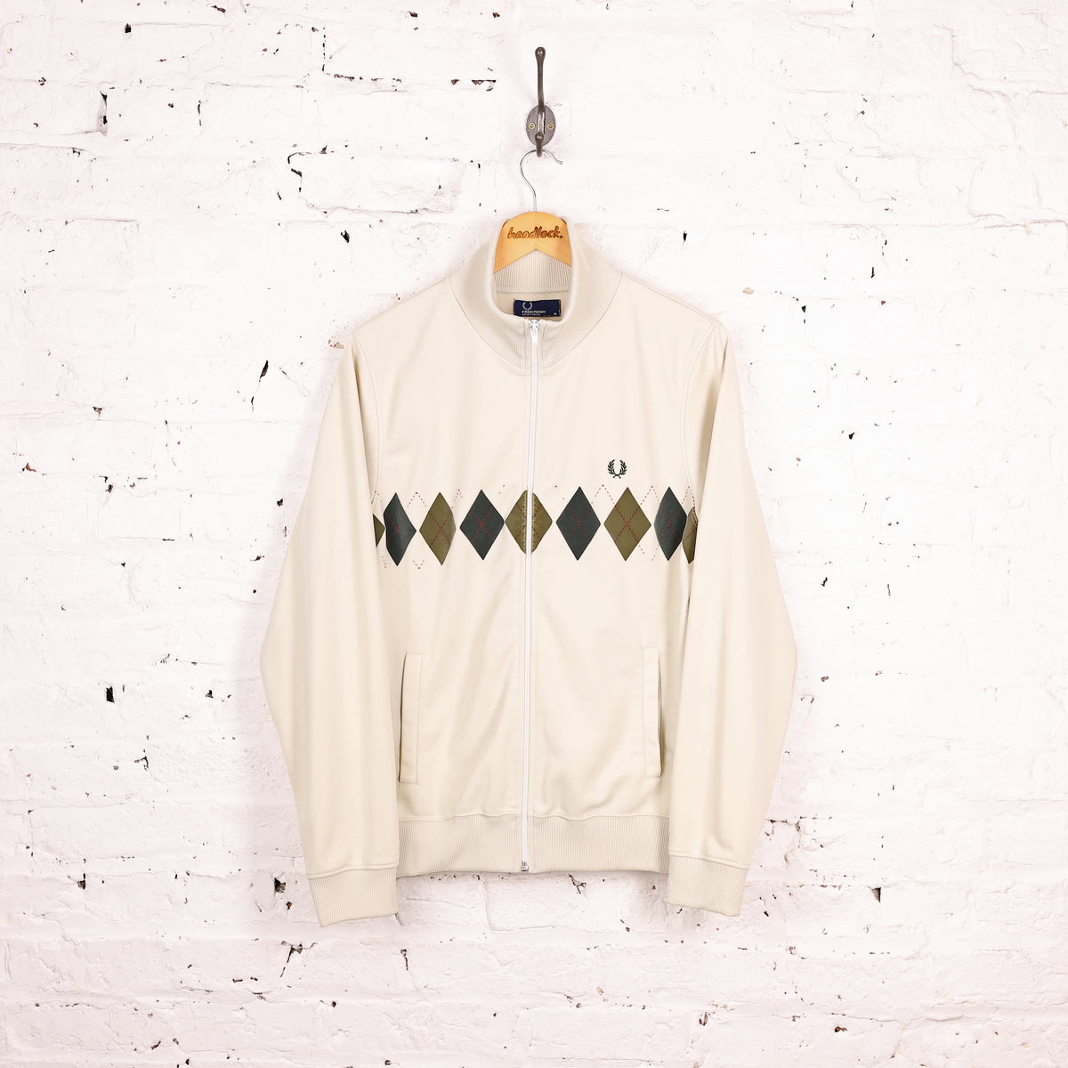 Fred Perry Tracksuit Top Jacket - Beige - M – Headlock