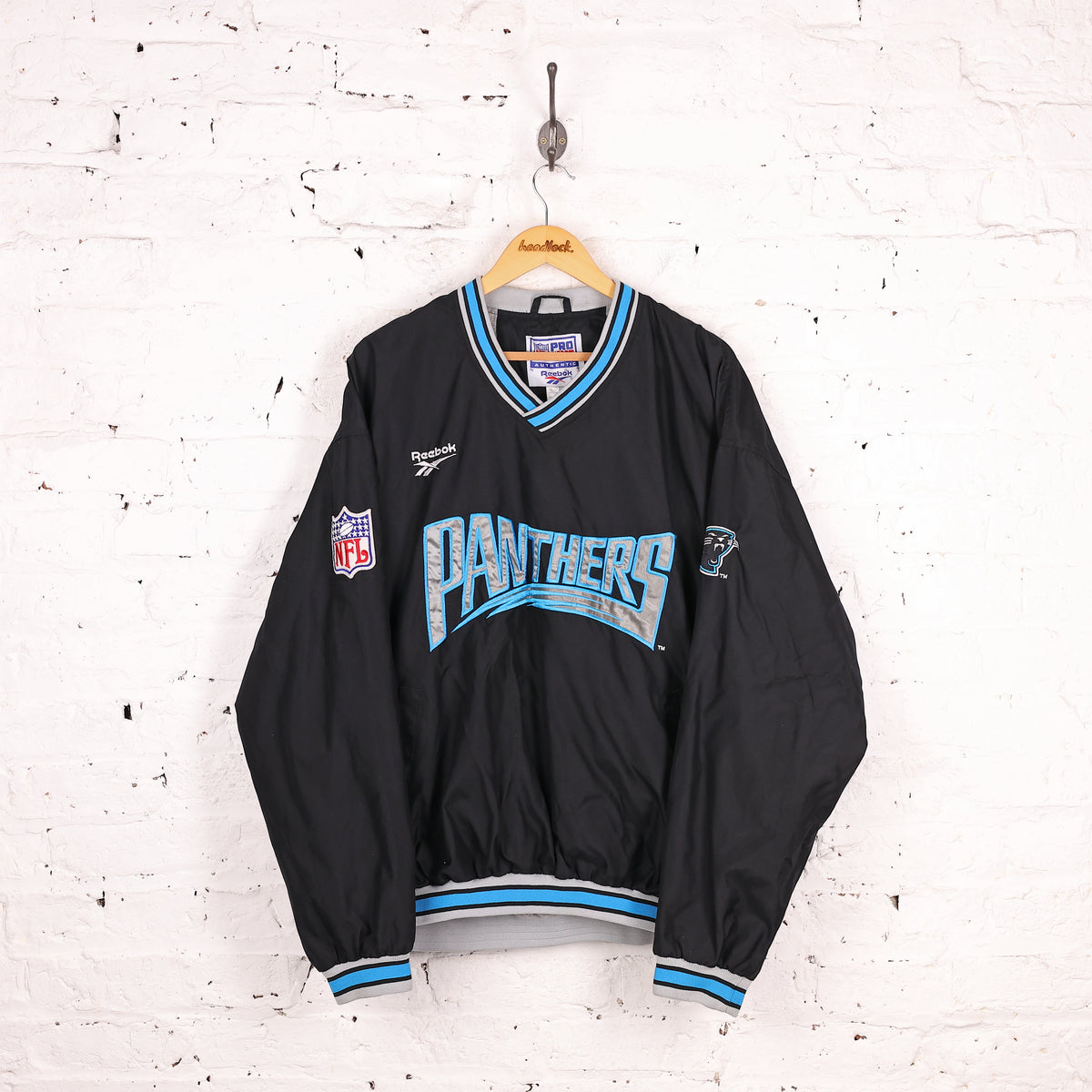 Reebok Carolina Panthers NFL Drill Shell Top - Black - XL – Headlock