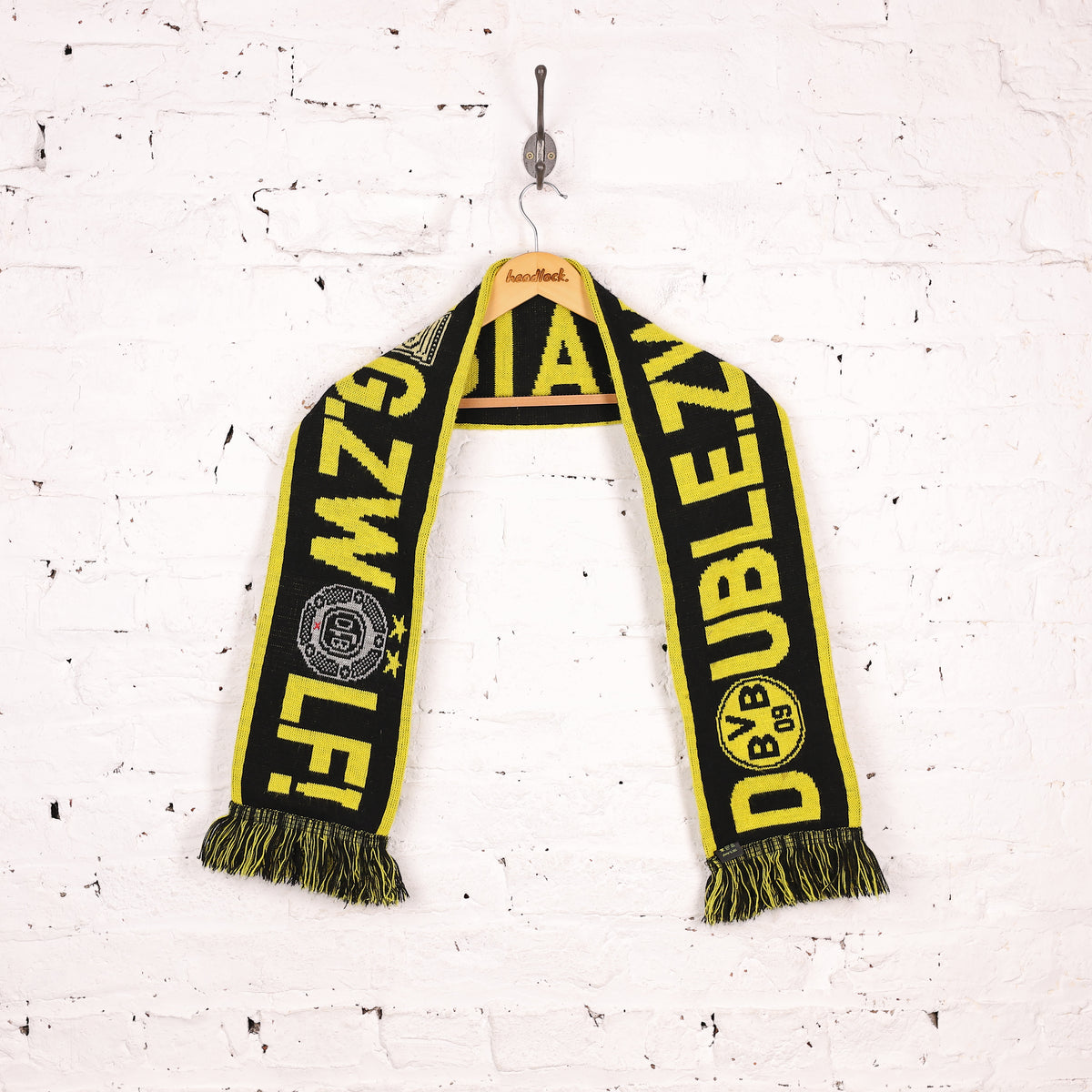 Borussia Dortmund 09 Football Scarf - Yellow - One Size – Headlock