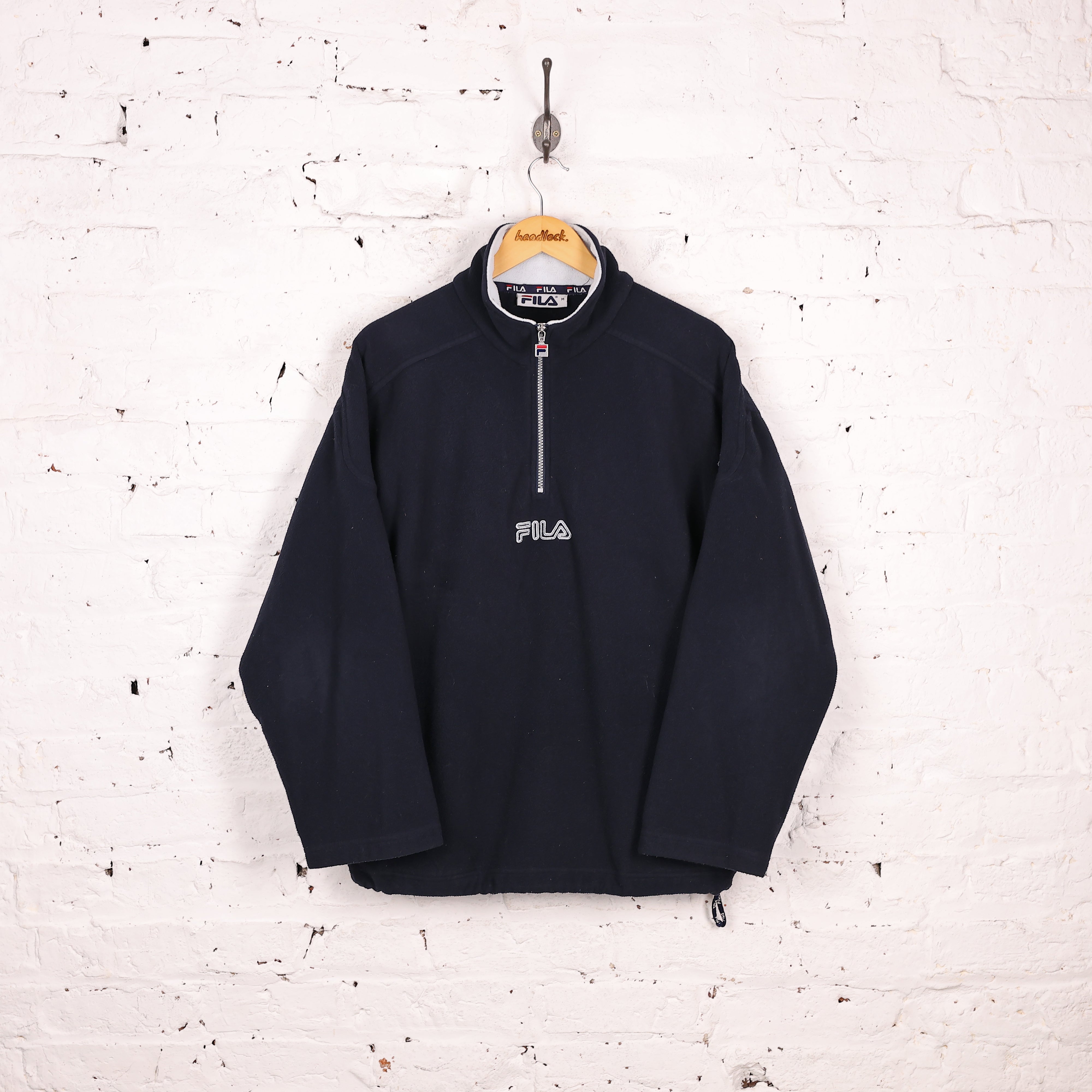 Fila 1/4 Zip Fleece - Blue - M – Headlock