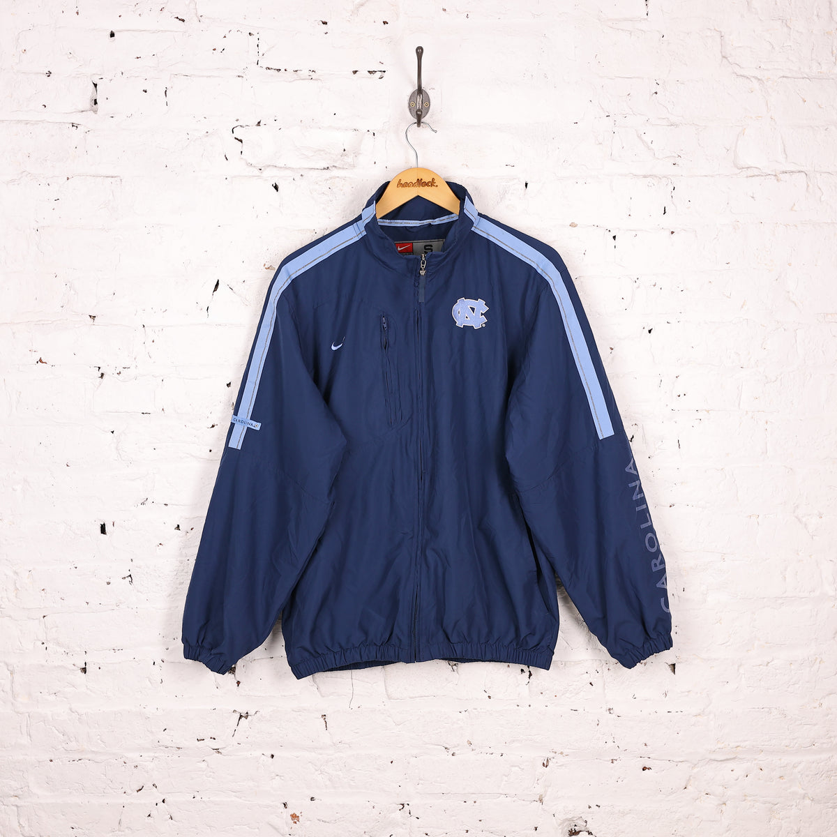 Nike University of North Carolina Tracksuit Top Jacket - Blue - S ...