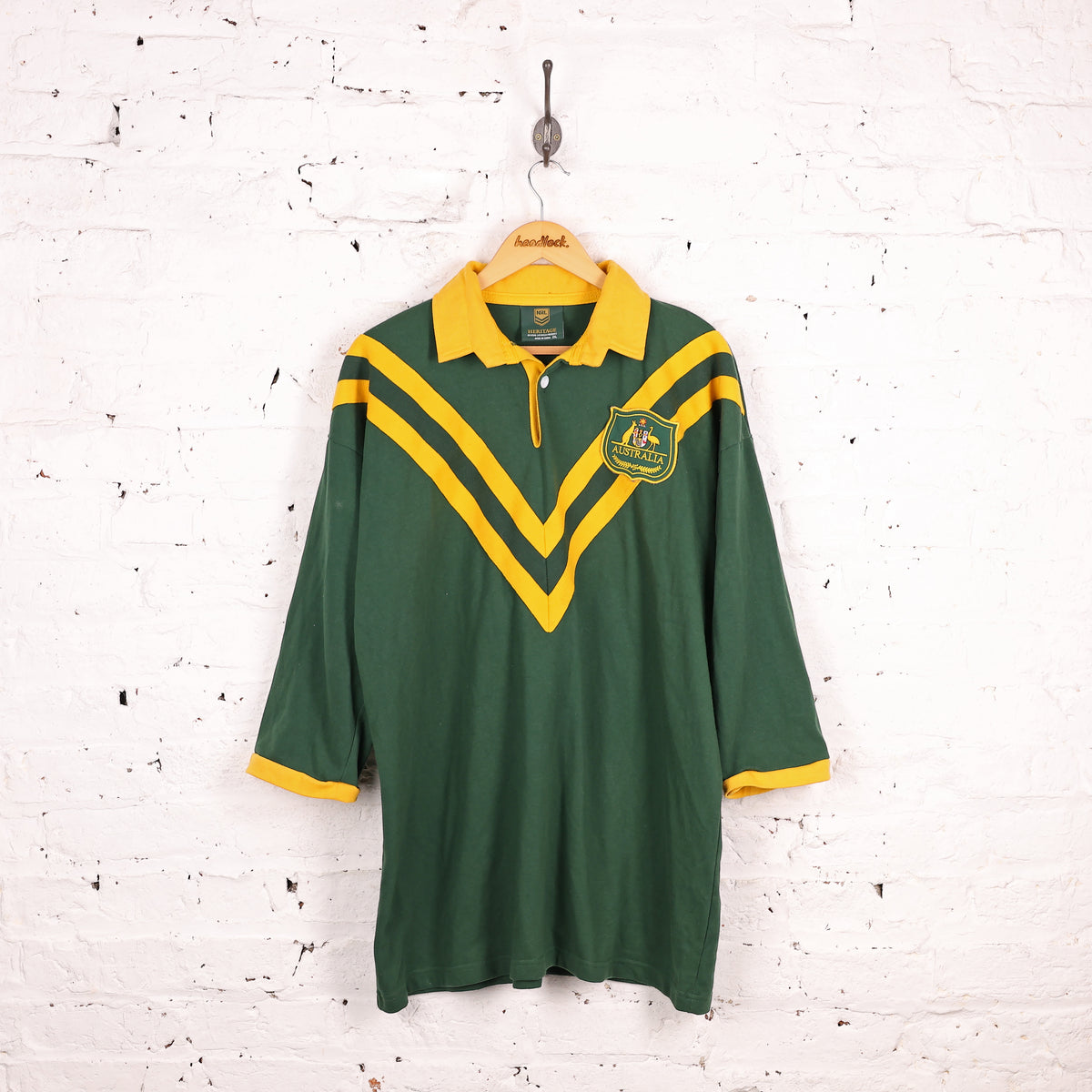 Australia NRL Long Sleeve Rugby Shirt - Green - XXL – Headlock