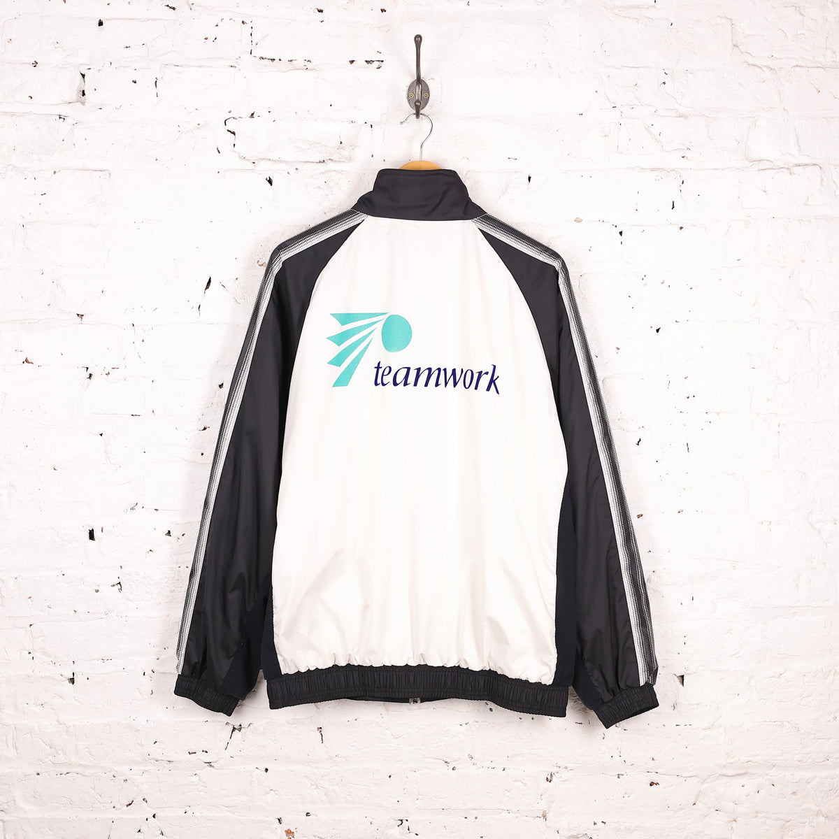 Adidas Shell Tracksuit Top Jacket - White - L – Headlock