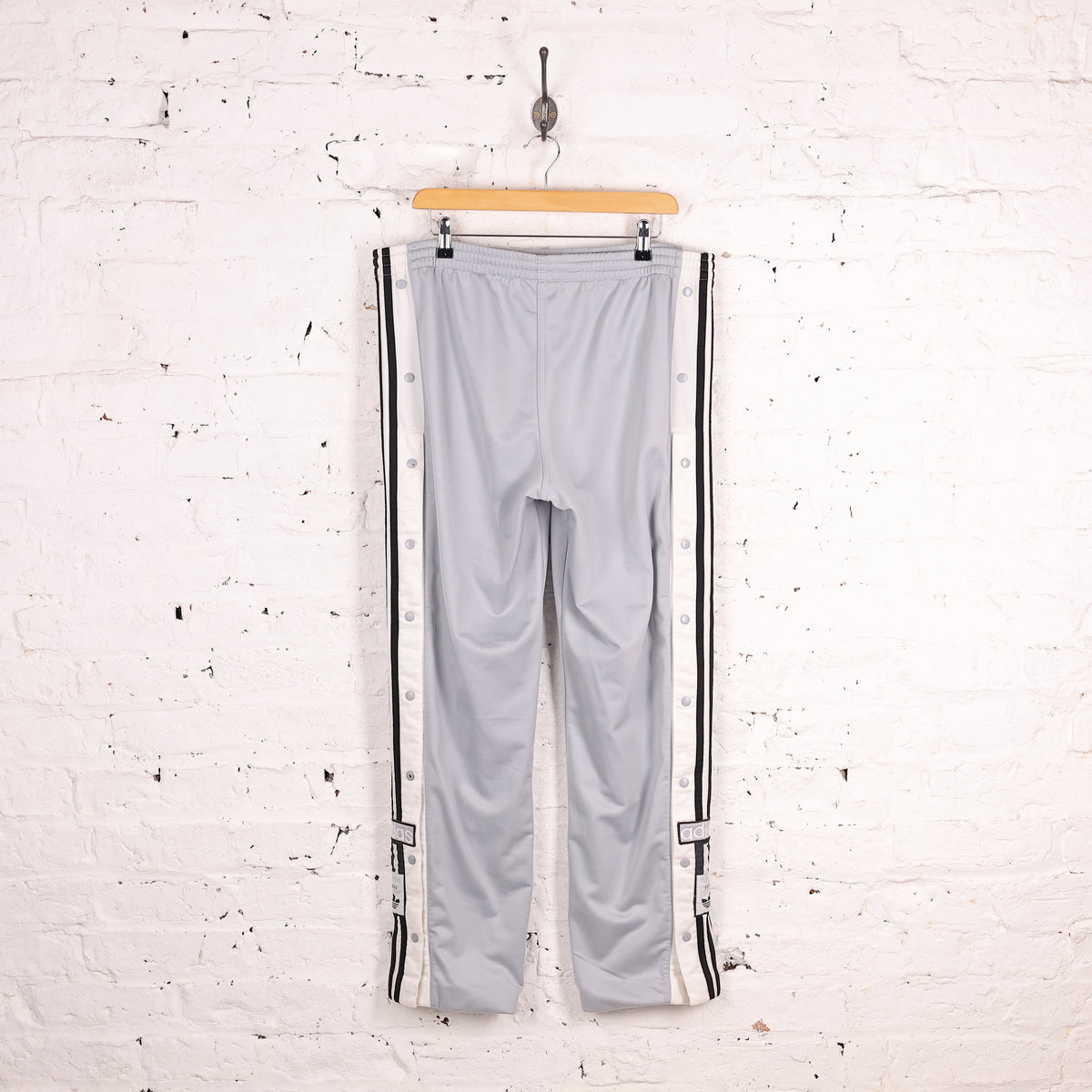Adidas 90s Poppers Tracksuit Bottoms Pants - Grey - M – Headlock