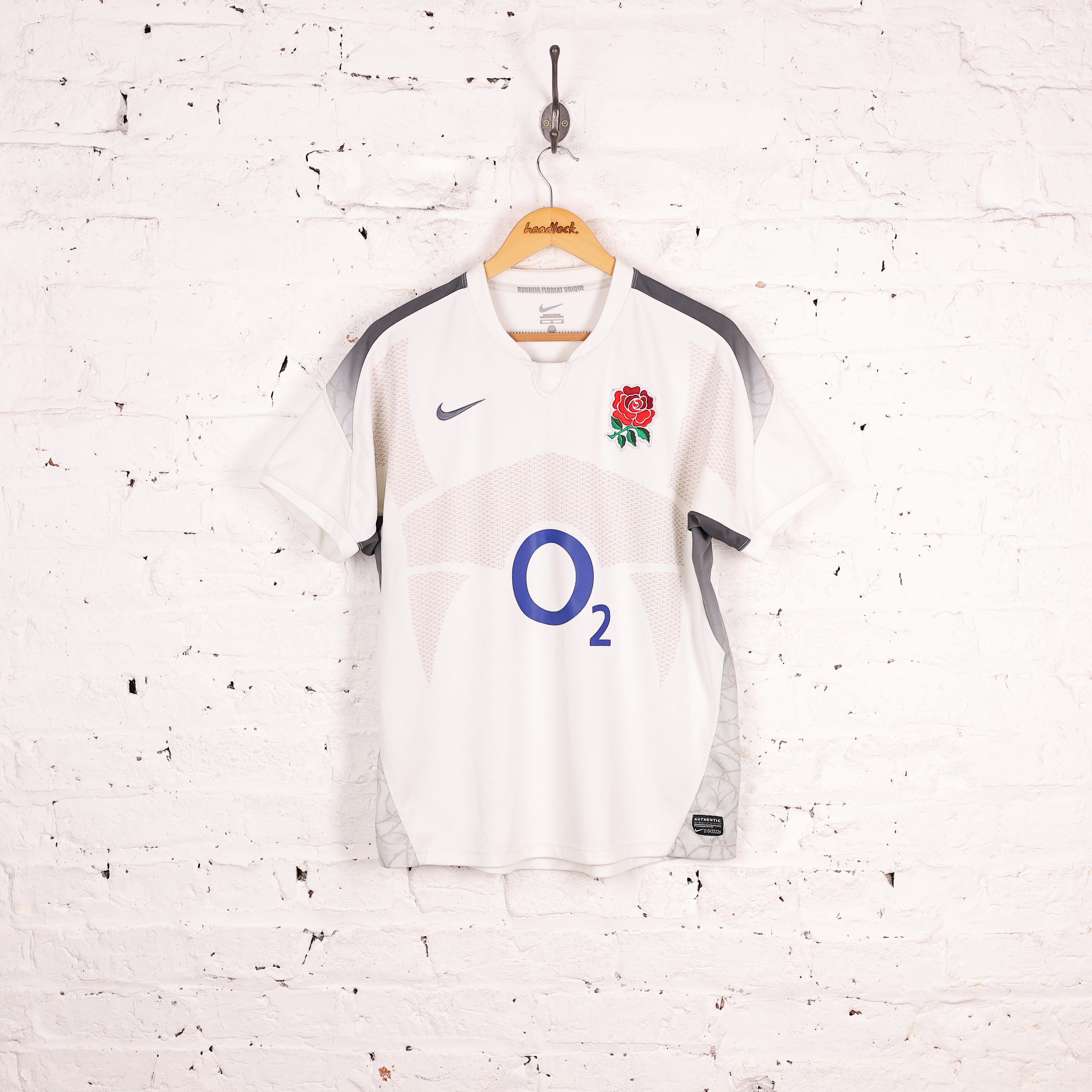 Nike England Home Rugby Shirt - White - M – Headlock