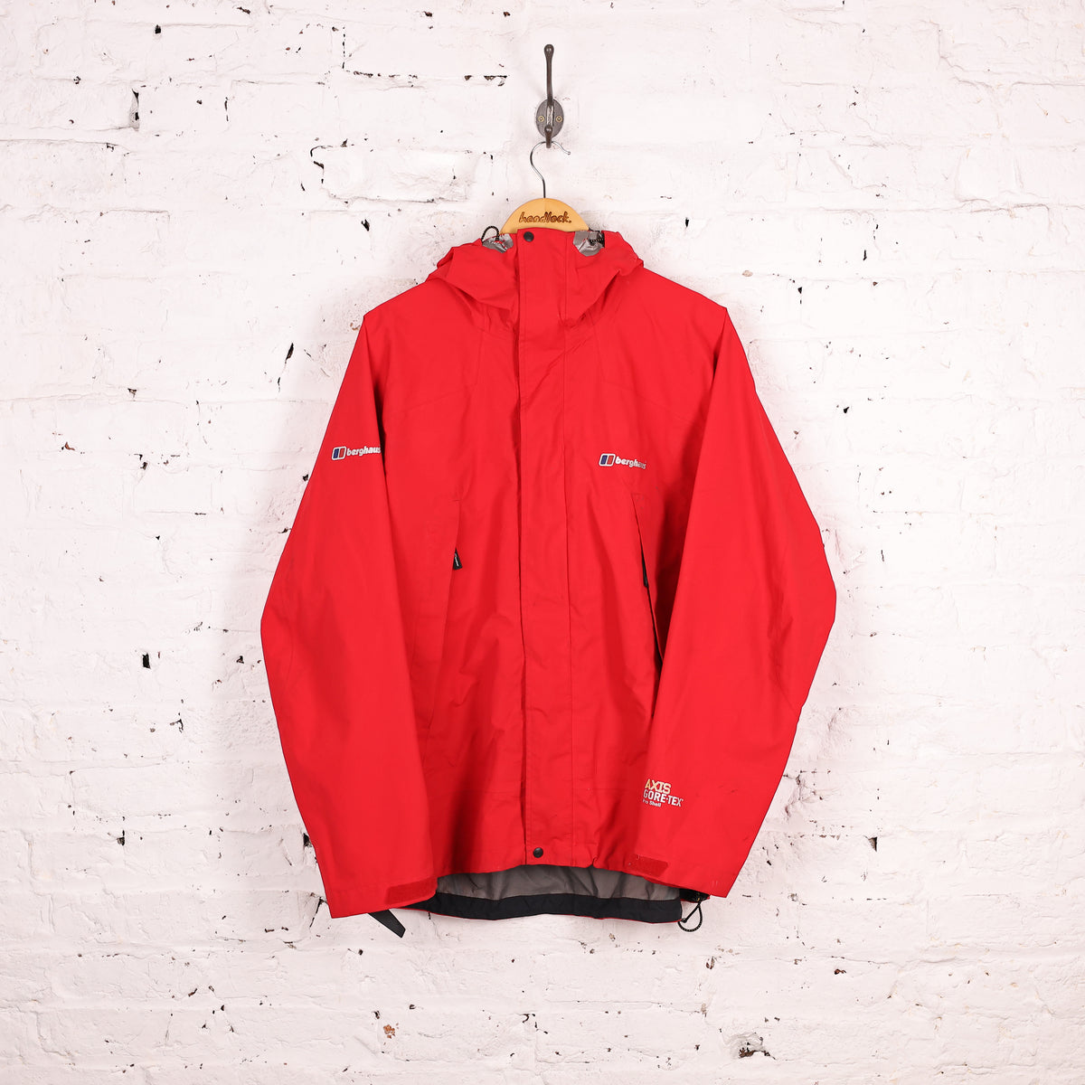 Berghaus Gore-Tex Axis Pro Shell Rain Jacket - Red - L – Headlock