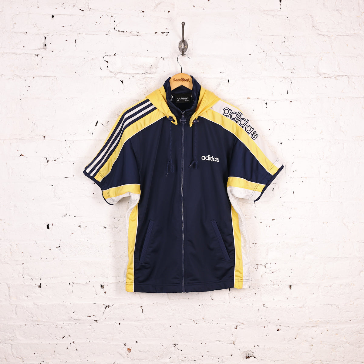Adidas Y2K Short Sleeve Tracksuit Top Jacket - Blue - M – Headlock