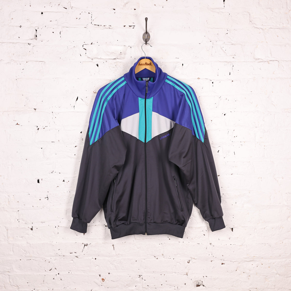 Adidas 90s Tracksuit Top Jacket - Grey - M – Headlock