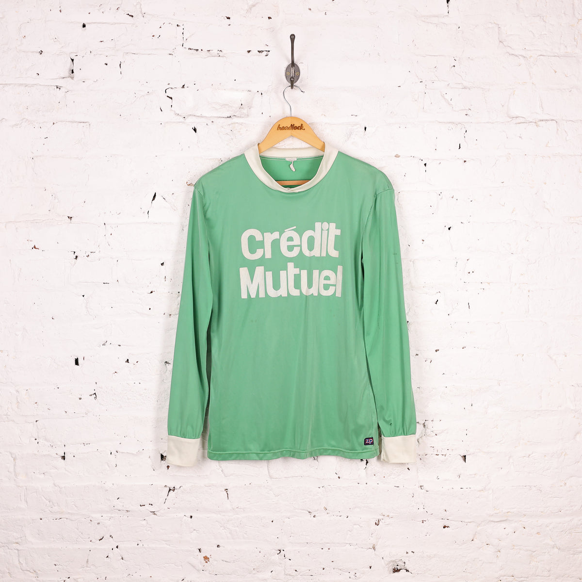 Credit Mutuel 70s Football Shirt - Green - S – Headlock