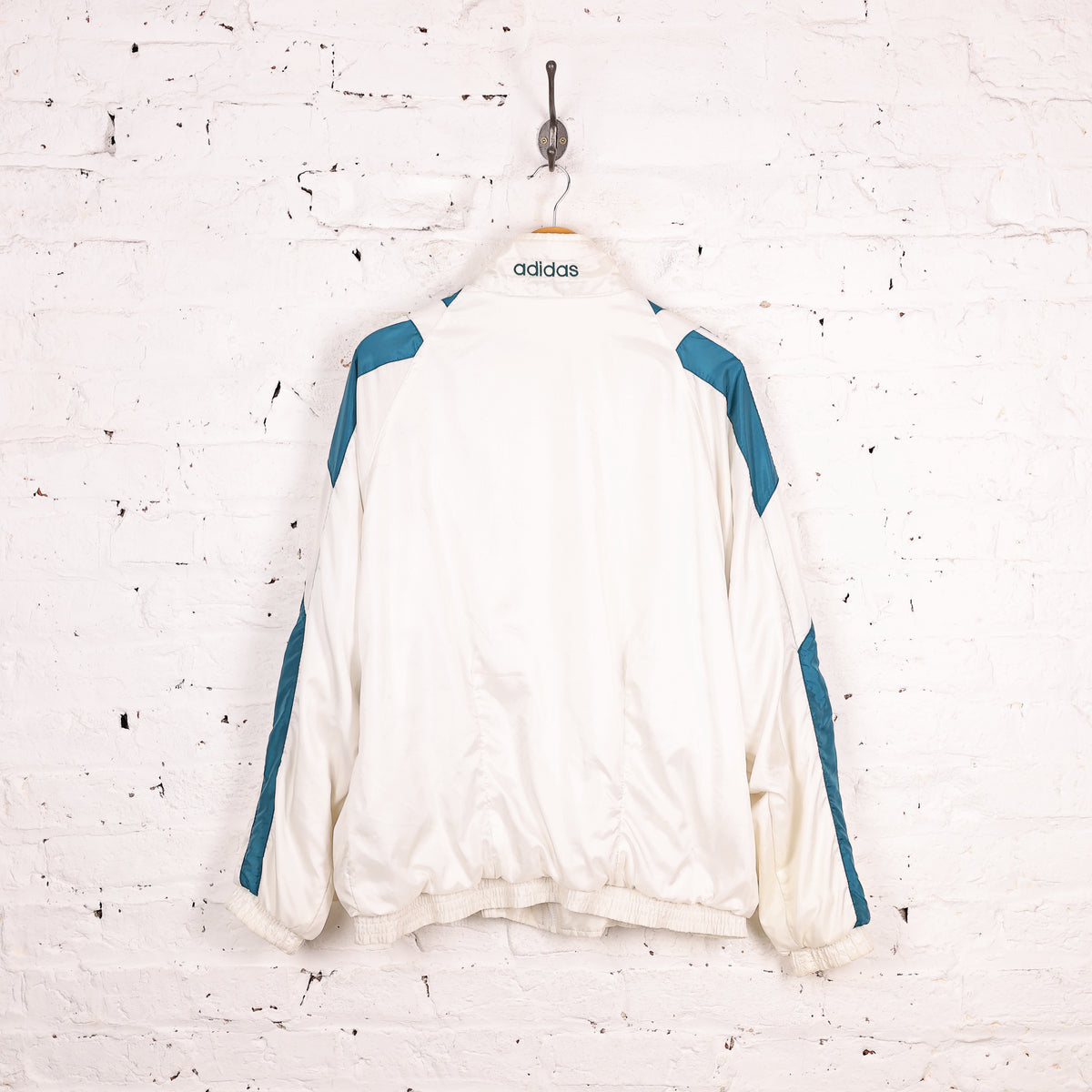 Adidas Training Wear 90s Shell Tracksuit Top Jacket - White - L – Headlock