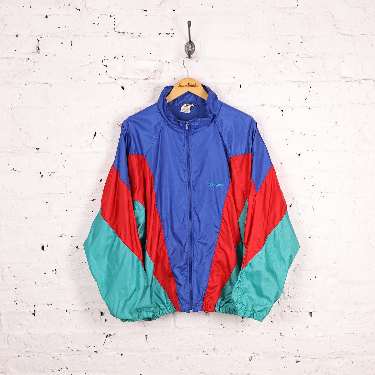 Adidas Shell Tracksuit Top Jacket - Blue - M – Headlock
