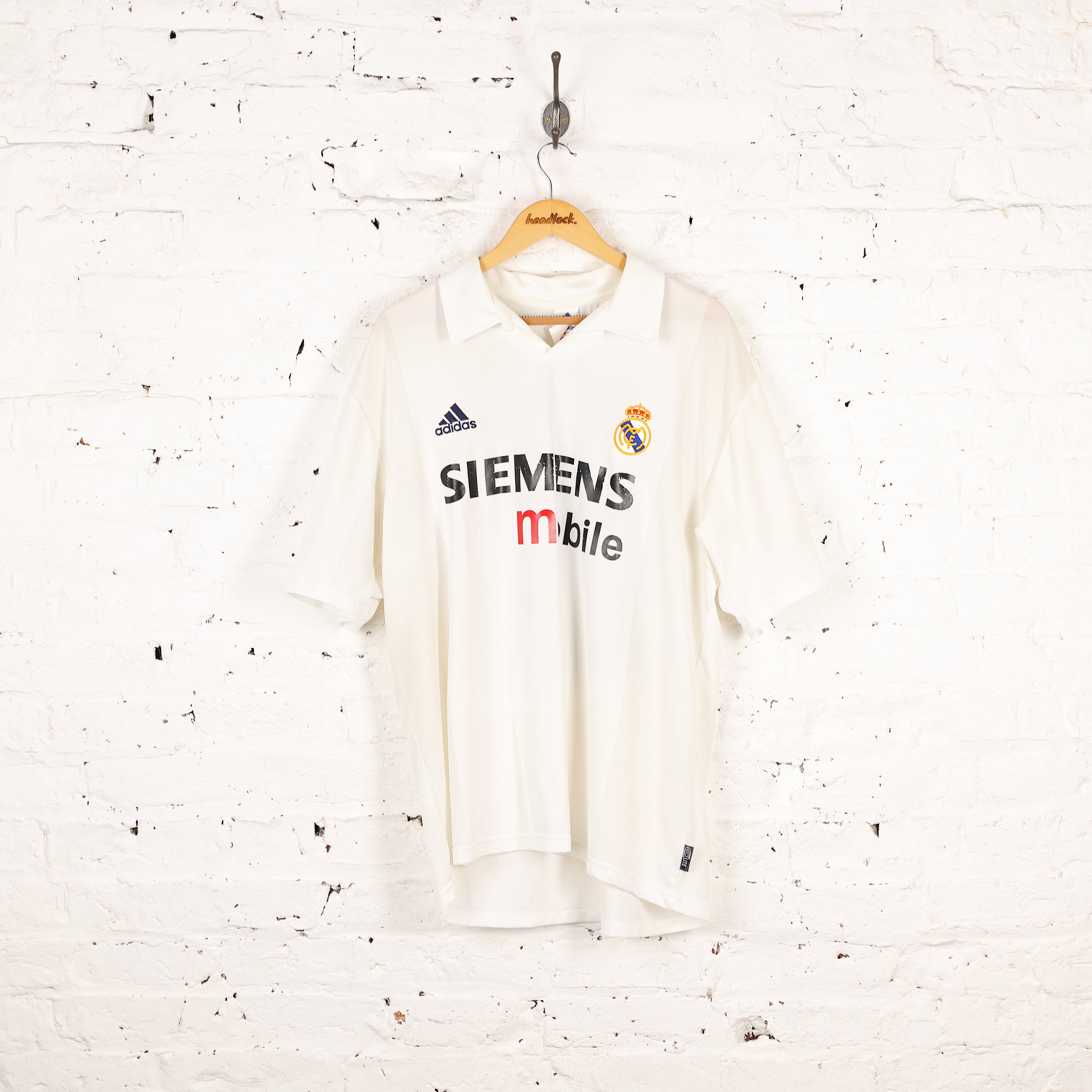 Real Madrid 2002 Centenary Home Beckham Football Shirt - White - XL ...
