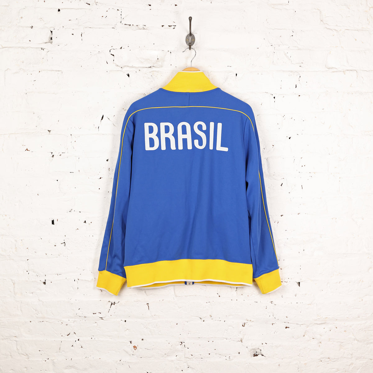 Brazil Nike Football Tracksuit Top Jacket - Blue - L – Headlock