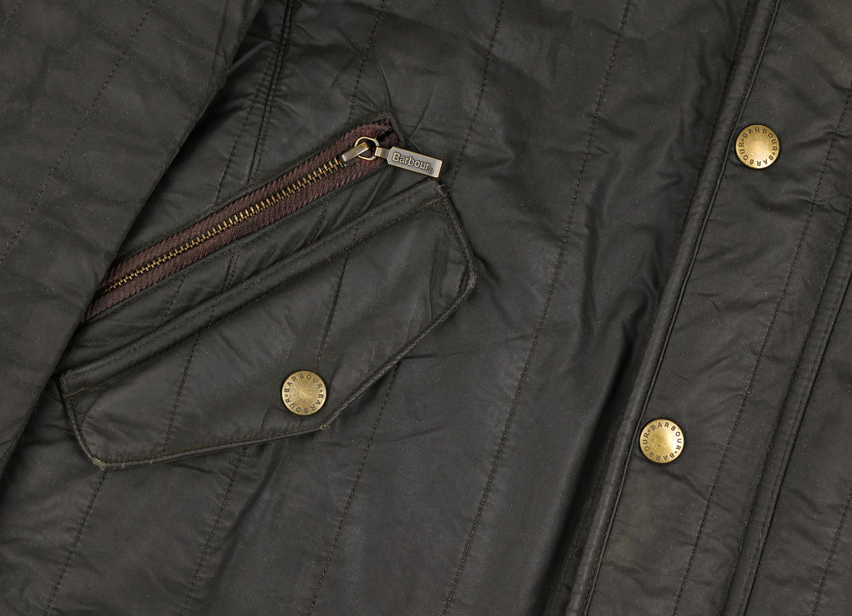 Barbour Quilt Wax Jacket - Green - S – Headlock