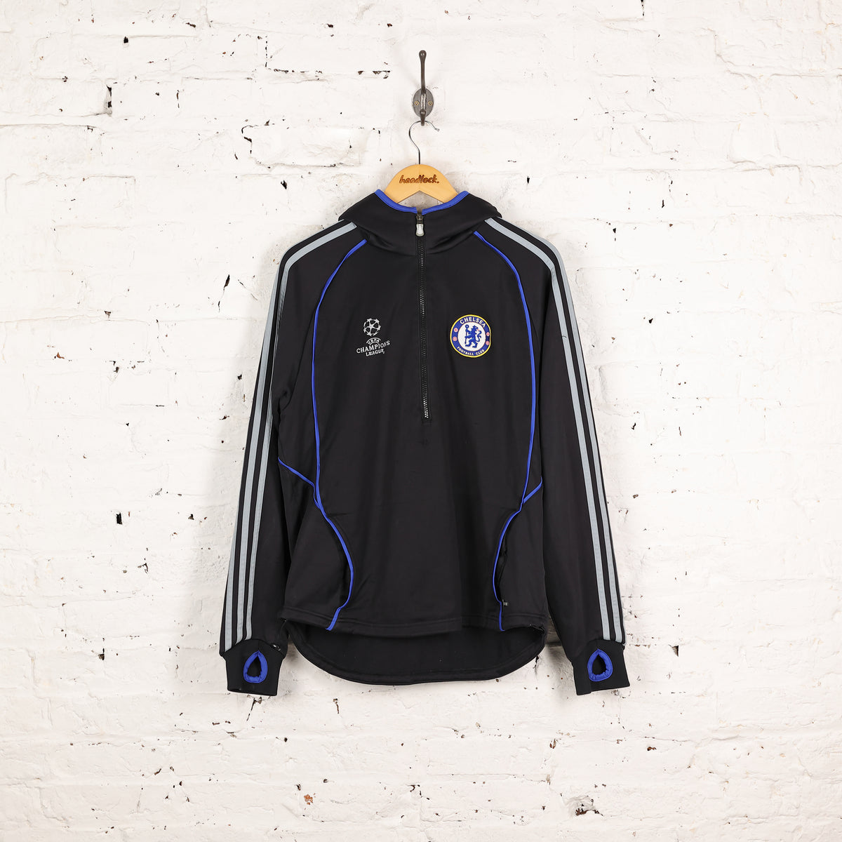 Adidas Chelsea Champions League Hoodie - Black - L – Headlock