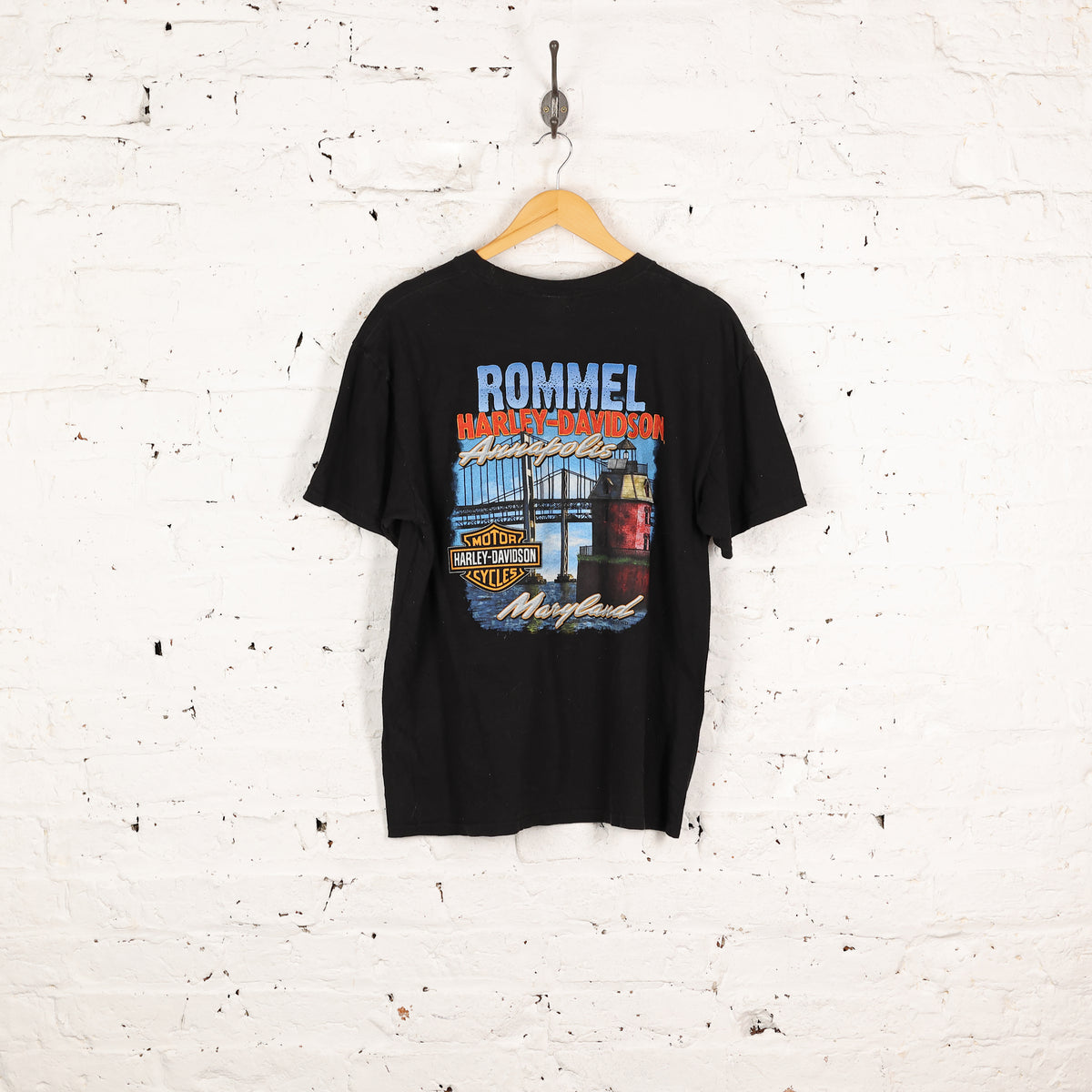Harley Davidson Rommel Dealership T Shirt - Black - L – Headlock
