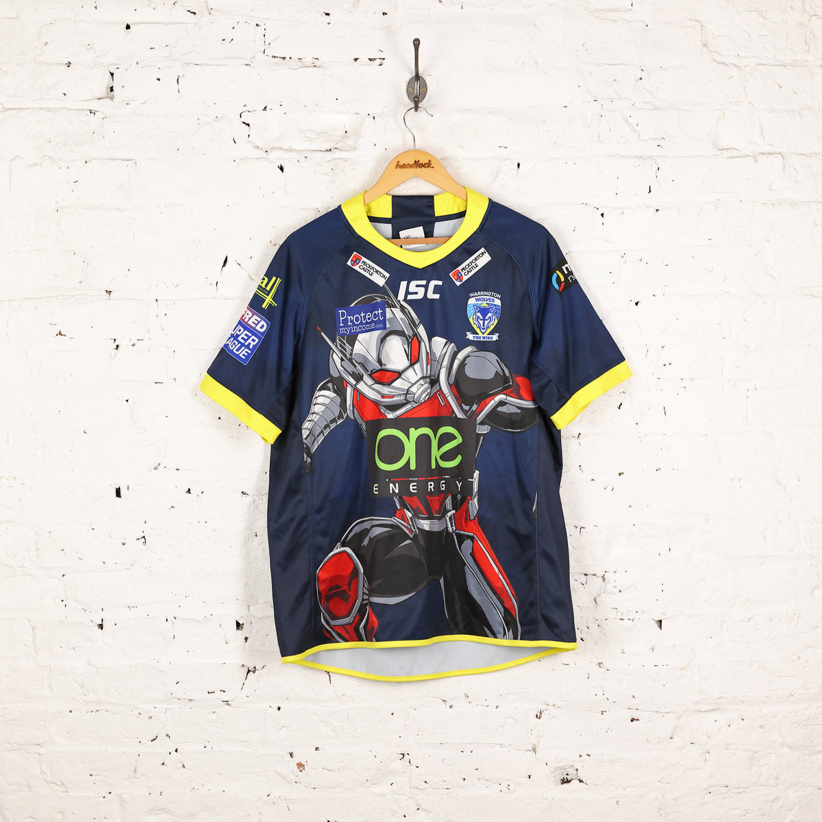 Warrington Wolves 2018 Ant-Man Rugby Shirt - Blue - XL – Headlock