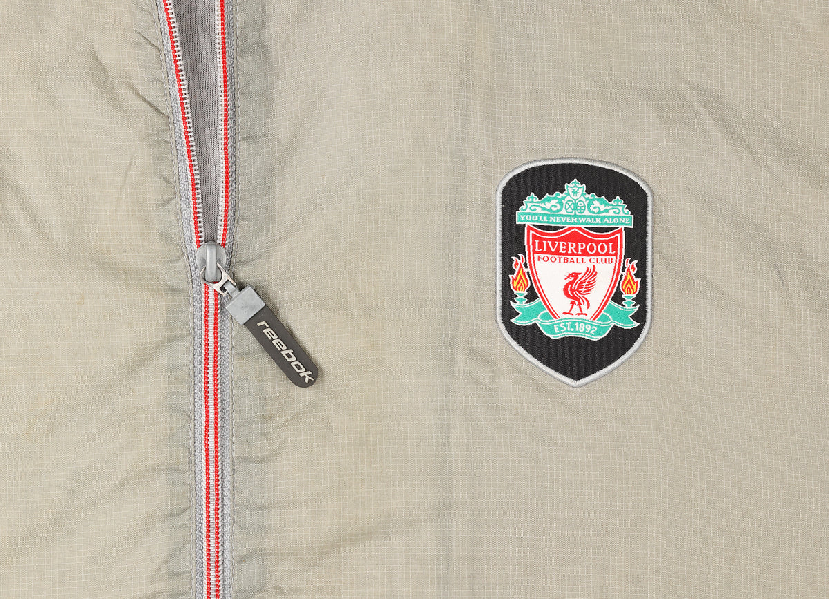 Liverpool 2002 Reebok Shell Training Tracksuit Top Jacket - Black - L ...