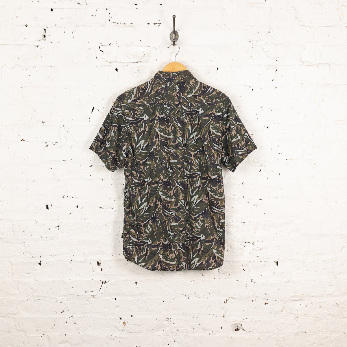 90's Hawaiian Print Pattern Shirt - Green - S – Headlock