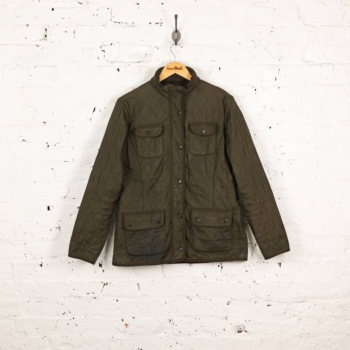 Women's Barbour Utility Polar Quilt Jacket - Green - Women's M – Headlock