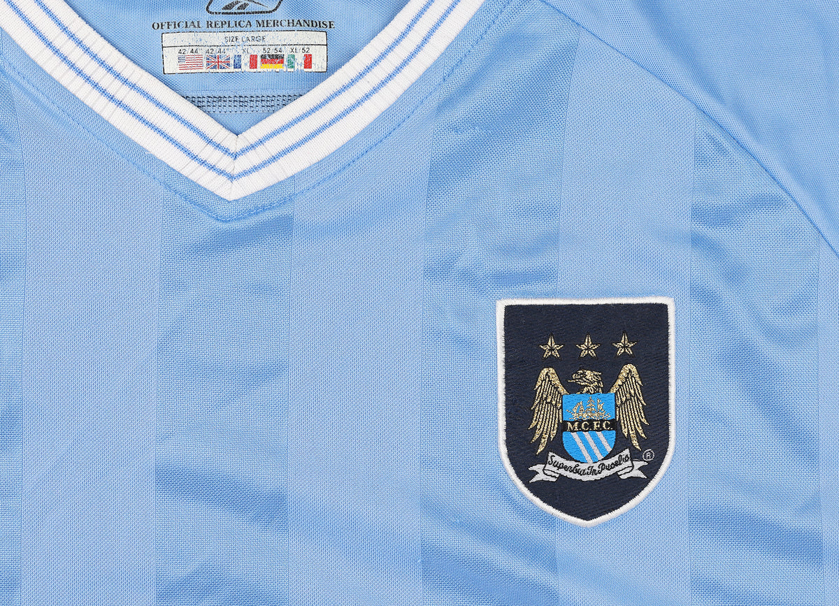 Manchester City 2003 Home Football Shirt - Blue - L – Headlock