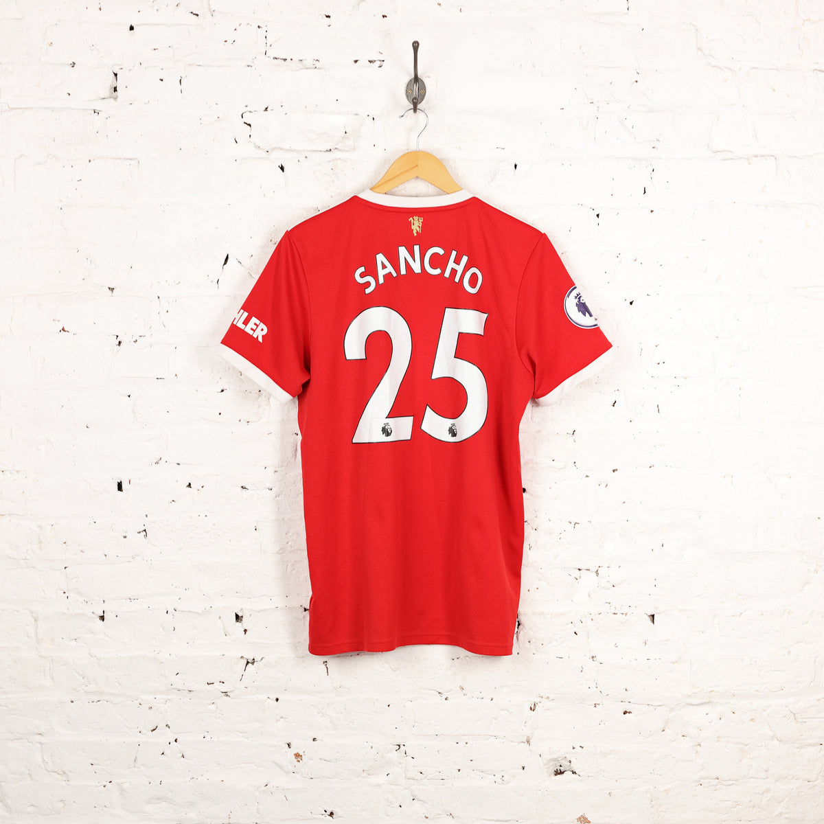 Manchester United Sancho 2021 Home Football Shirt - Red - L – Headlock
