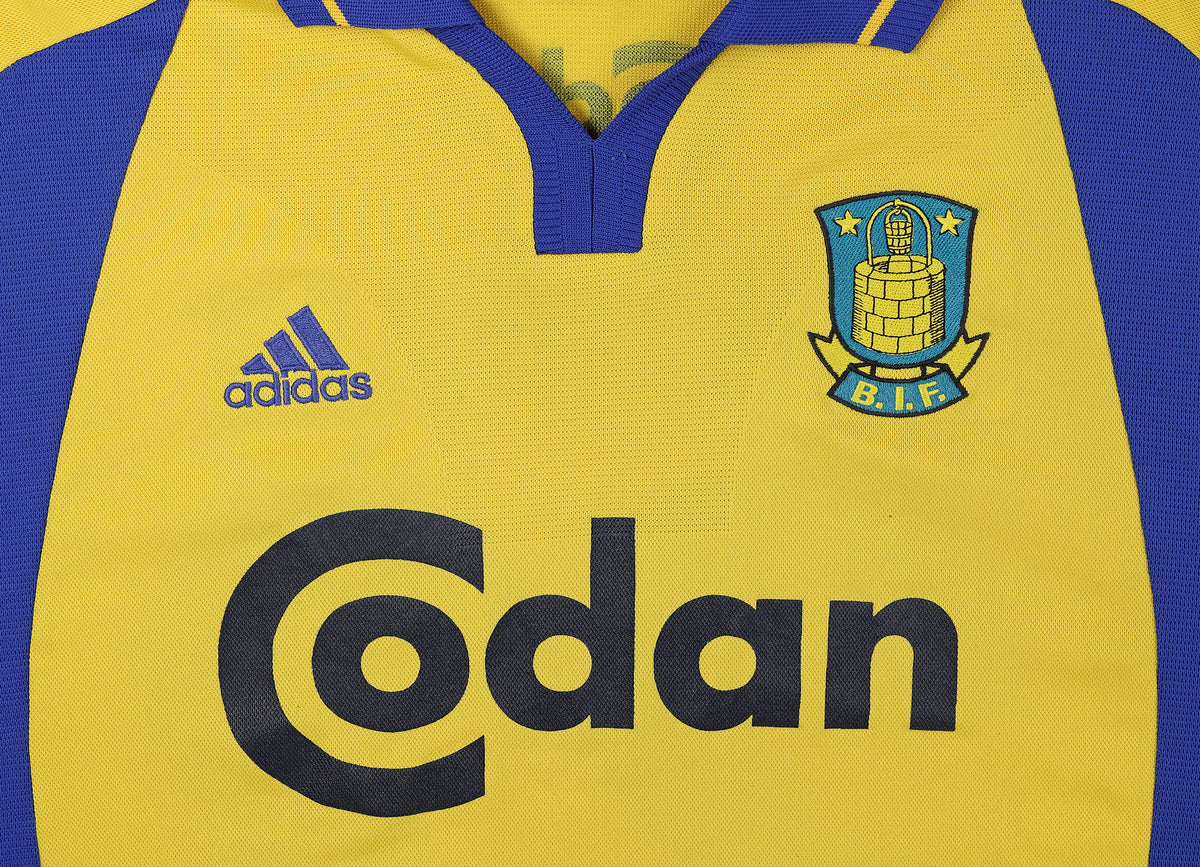 Brondby IF Adidas Foldgast 2000 Adidas Home Football Shirt - Yellow ...