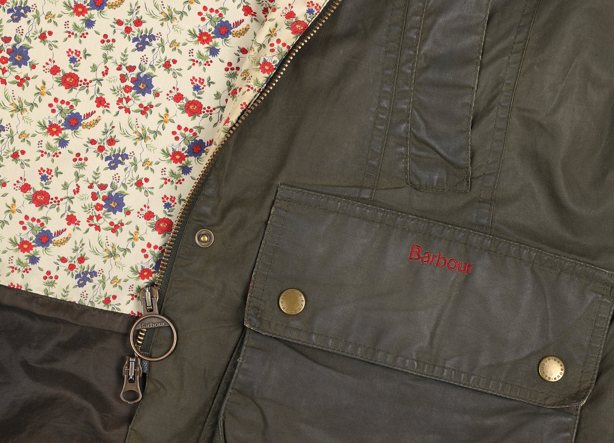 Women's Barbour Flyweight Liberty Beadnell Wax Jacket - Green - Women ...