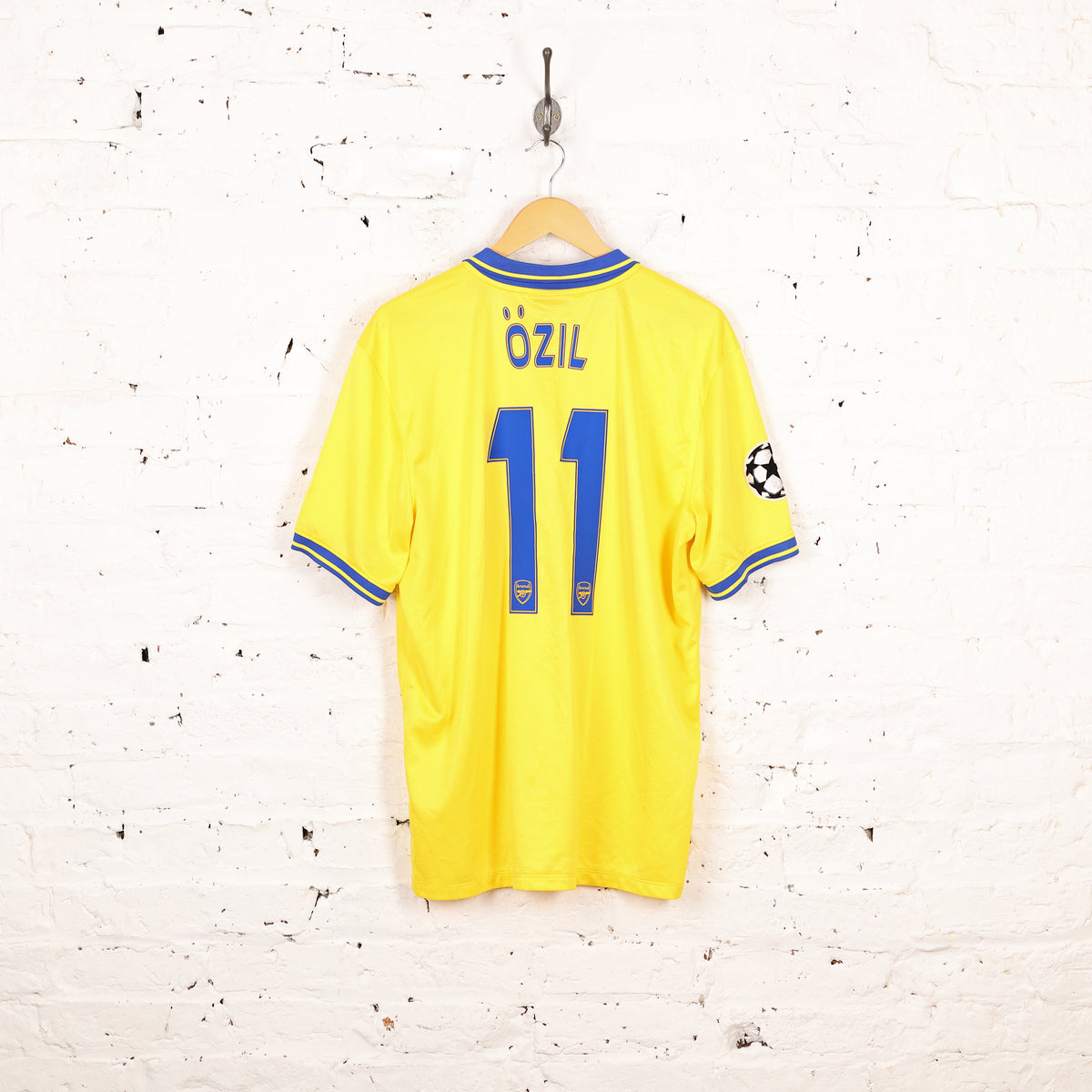 Arsenal 2013 Ozil Champions League Away Football Shirt - Yellow - XL ...