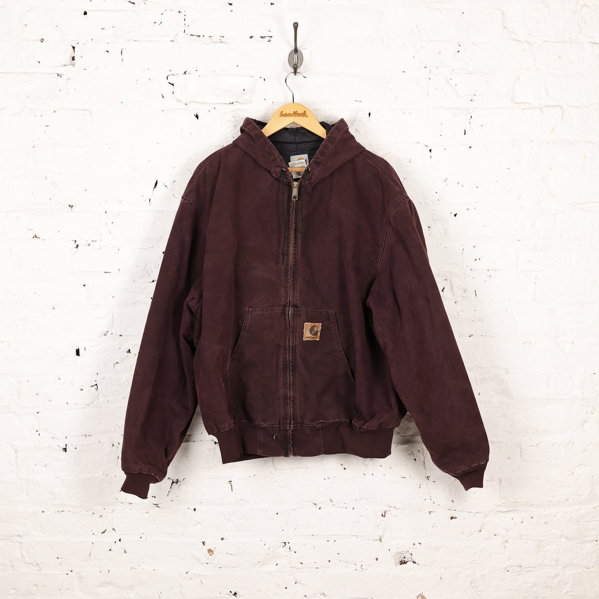 Carhartt Hooded Work Jacket - Maroon - XXL – Headlock