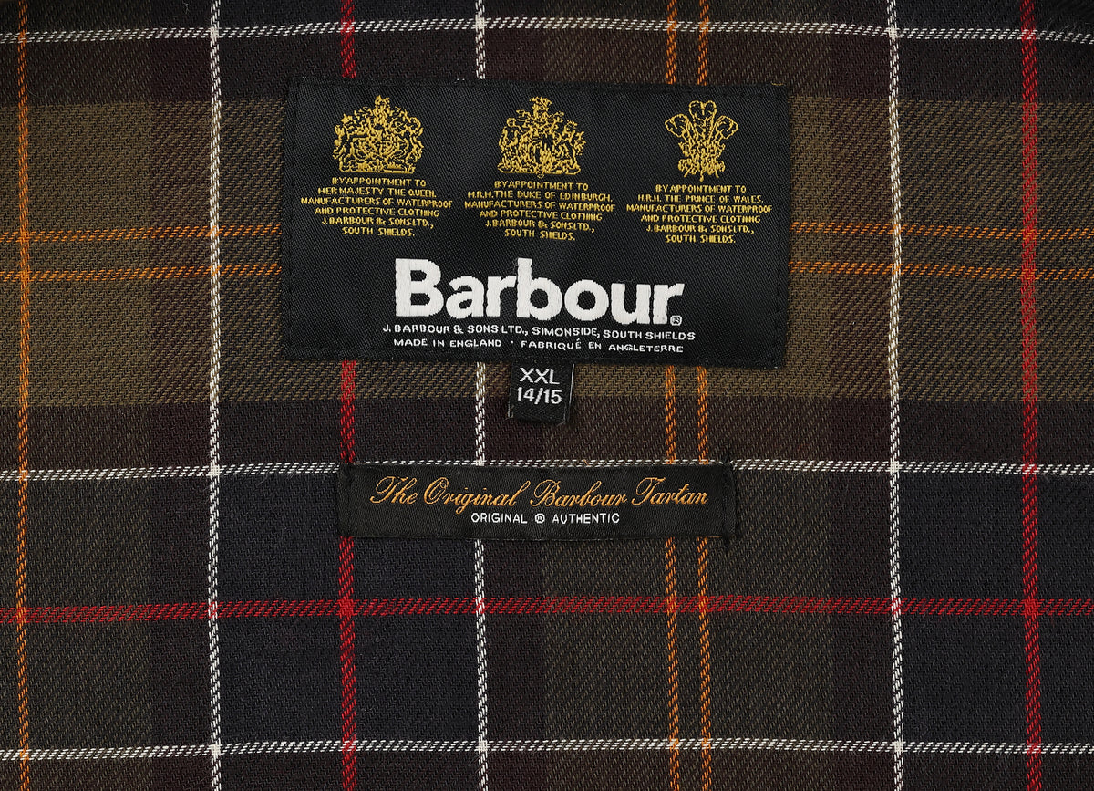 Kids Barbour Classic Bedale Wax Jacket Coat - Green - Boys XXL – Headlock