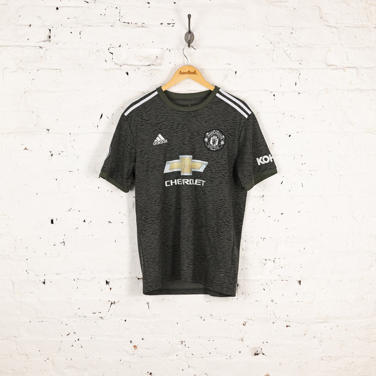 Adidas Manchester United 2020 Fernandes Away Football Shirt - Grey - L ...