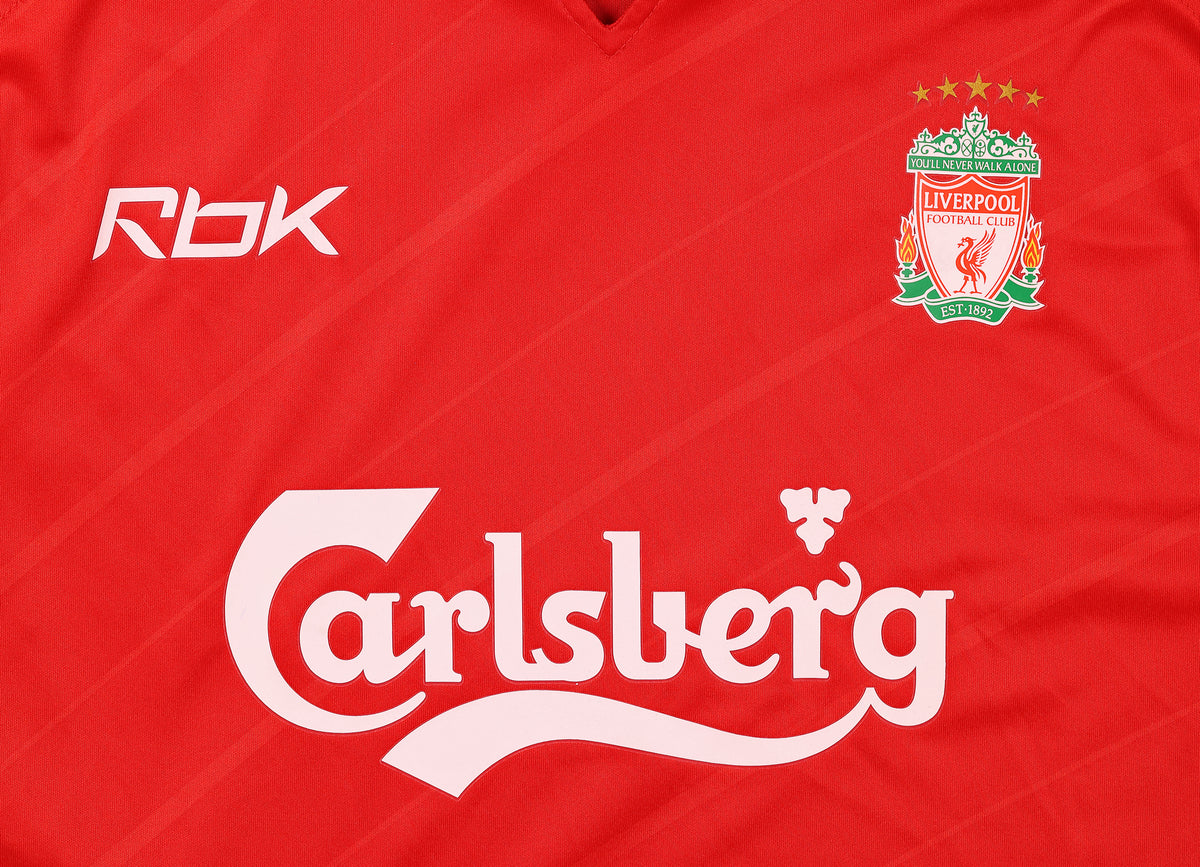 Reebok Liverpool 2005 Champions League Home Football Shirt - Red - M ...
