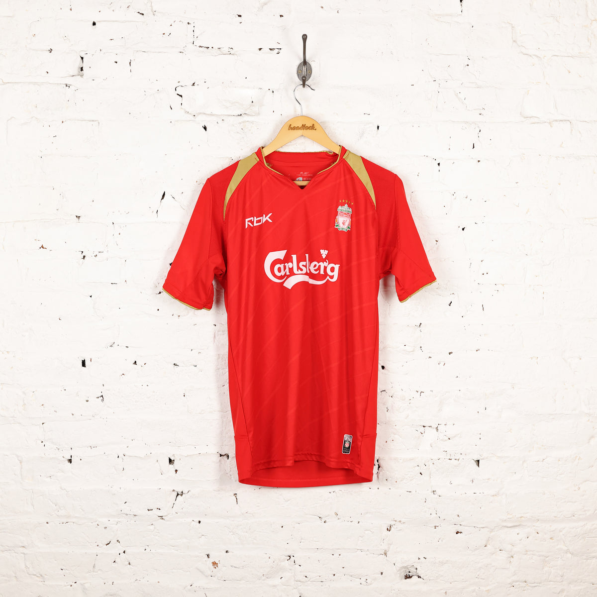 Reebok Liverpool 2005 Champions League Home Football Shirt - Red - M ...
