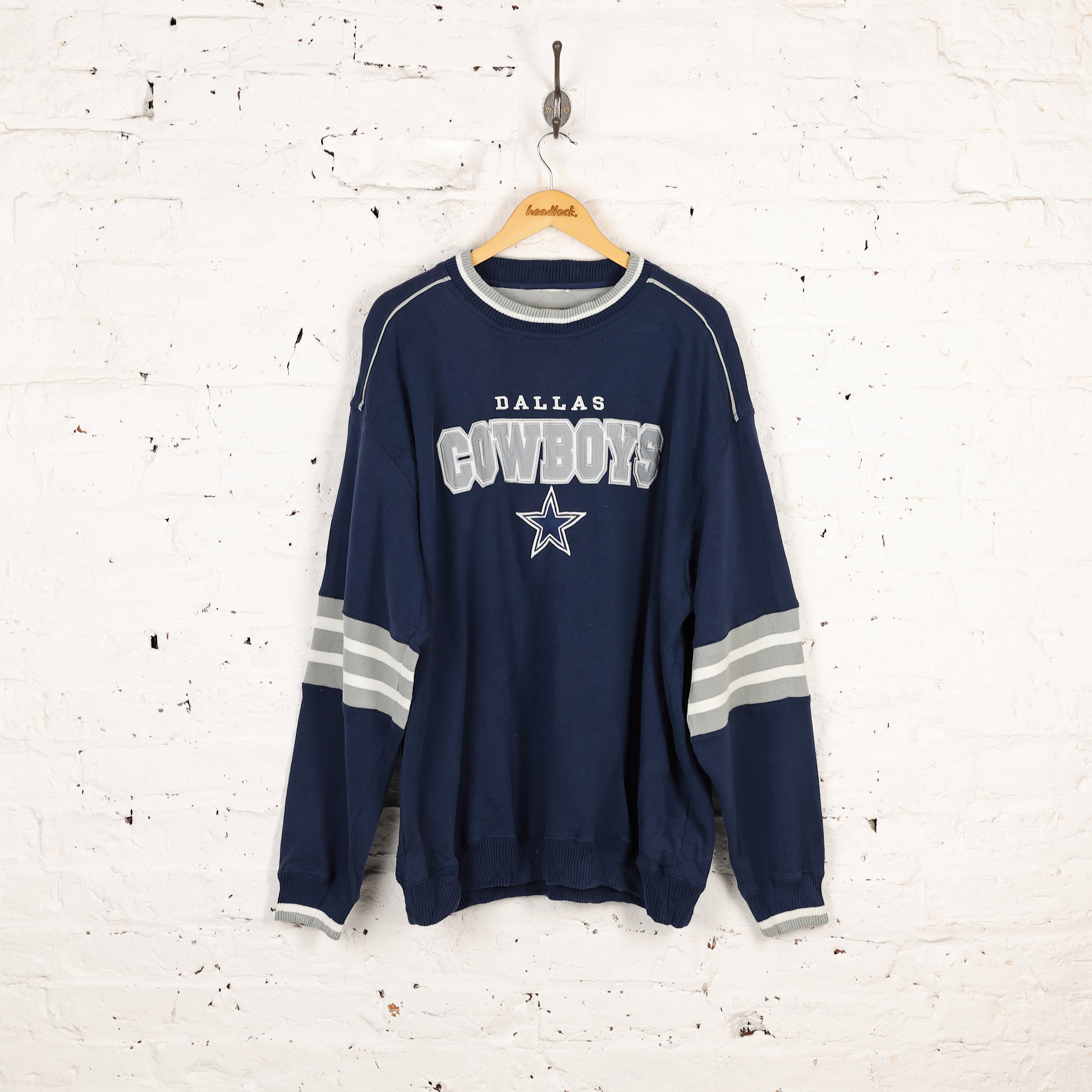 Dallas Cowboys American Football Sweatshirt - Blue - XXL – Headlock