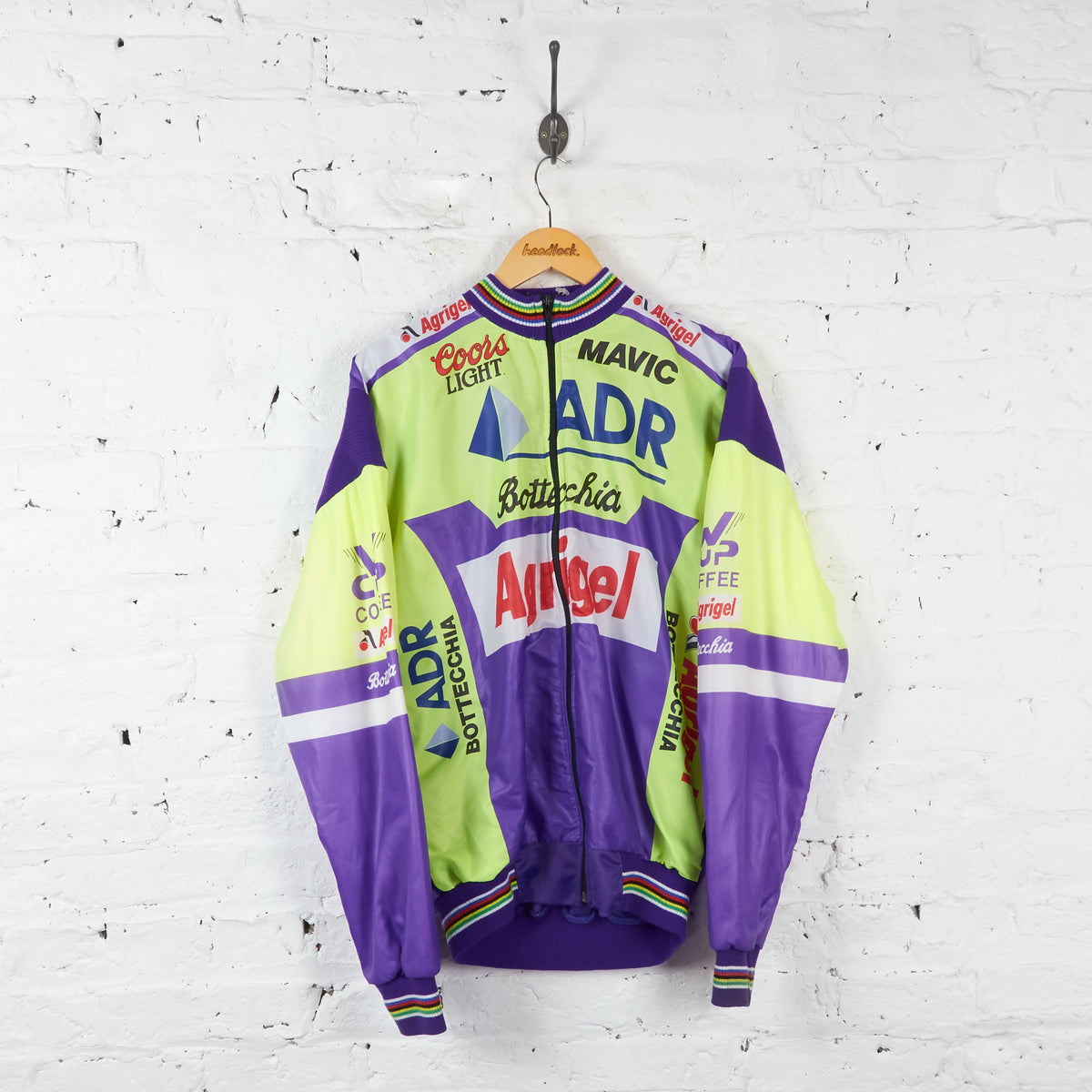 Mavic ADR Agrigel Bottecchia Cycling Jersey Jacket - Green/Purple - XL ...